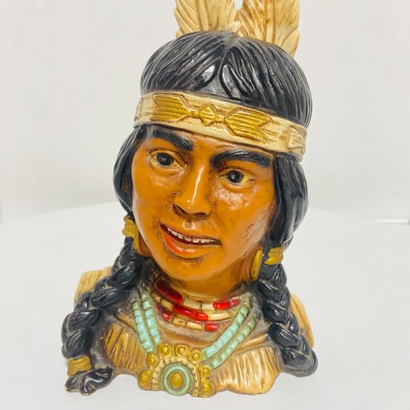 Universal Statuary Chicago Corp | Art | 974 Vtg Native American Indian ...